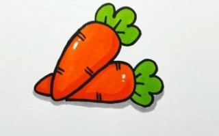 胡萝卜简笔画怎么画_胡萝卜简笔画图片大全