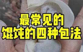 大馄饨怎么包法视频_大馄饨包法步骤图解