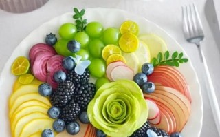 水果花色拼盘怎么做_水果拼盘摆盘技巧