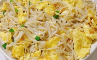 金针菇炒鸡蛋怎么炒好吃_金针菇炒鸡蛋的家常做法