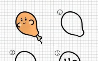 鸡腿简笔画怎么画_鸡腿简笔画图片大全