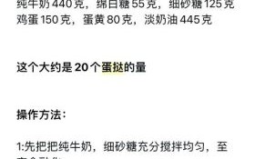 新手做蛋挞怎么做_蛋挞液配方比例