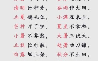 二十四节气顺口溜_如何记忆节气顺序
