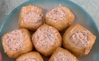 糯米酿豆腐泡的做法_豆腐泡怎么酿糯米