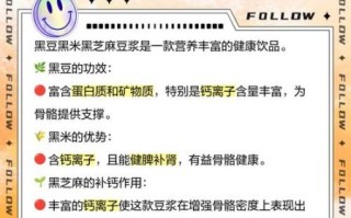 黑豆黑米黑芝麻豆浆的功效与作用_适合什么人喝