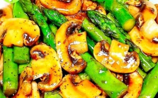 芦笋口蘑炒肉片怎么做_芦笋口蘑炒肉片热量高吗