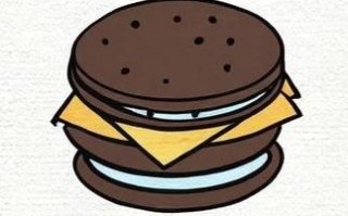 饼干简笔画怎么画_彩色饼干涂色技巧