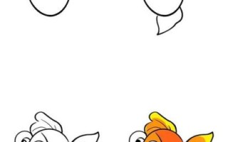 金鱼图片卡通怎么画_金鱼卡通简笔画教程