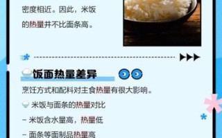 面条热量高还是米饭_减肥吃哪个更合适