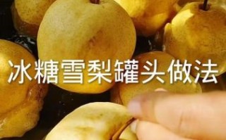 糖水梨罐头怎么做_家庭自制详细步骤 糖水梨罐头怎么做_家庭自制详细步骤