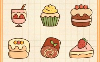 甜品简笔画图片大全_可爱怎么画