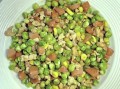 青豆炒火腿肠怎么做_青豆炒火腿肠窍门