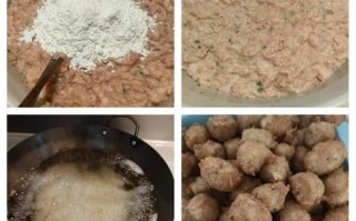 炸丸子怎么做_猪肉250g配方比例
