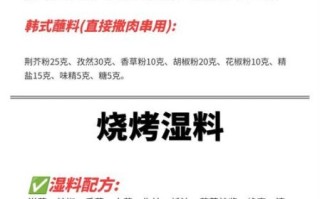 韩国烤肉腌料怎么做_正宗配方比例
