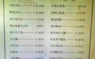 菜单价格表模板怎么选_餐厅菜单定价表模板有哪些