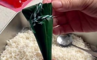 牛角粽怎么包_牛角粽包法视频教程