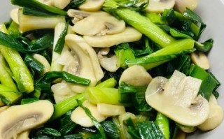 蒜苗炒香菇怎么炒好吃_家常做法步骤