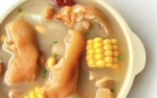 黄豆炖猪蹄汤的功效_孕妇可以喝吗