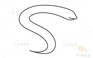 鳝鱼卡通图片怎么画_鳝鱼简笔画步骤