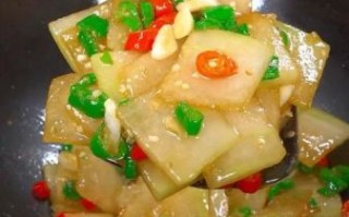 炒冬瓜片怎么做好吃_冬瓜片炒多久才熟