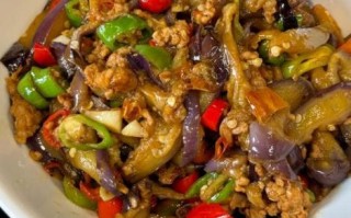 圆茄子炒肉怎么做好吃_圆茄子炒肉的家常做法