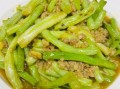 长豆角怎么炒好吃_长豆角炒肉的做法窍门