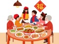 吃年夜饭图片卡通怎么画_卡通年夜饭素材去哪找