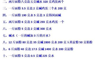 碱水面条怎么和面_碱水面条配方比例
