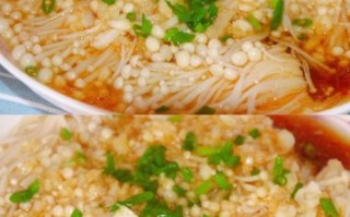 金针菇怎么做好吃_葱油蒜泥金针菇做法