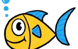 鱼简笔画彩色怎么画_彩色鱼简笔画步骤