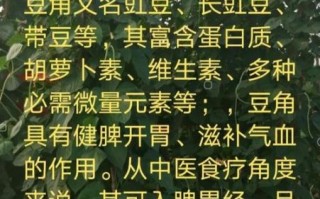 豇豆角的营养价值_豇豆角的功效与作用