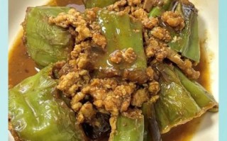 肉馅虎皮辣椒怎么做_虎皮辣椒肉馅怎么调