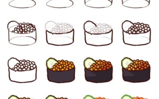 寿司卡通图片怎么画_寿司卡通简笔画教程