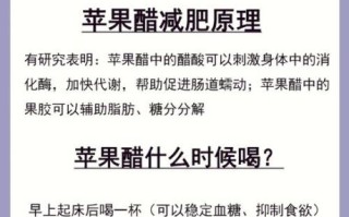 苹果醋怎么喝才减肥_什么时候喝效果最好