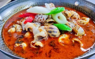 辣酒煮花螺怎么做_花螺煮多久才入味