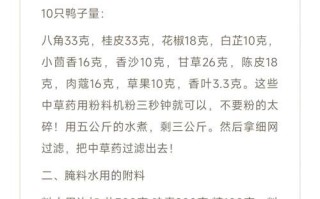 馋嘴鸭腌料配方怎么做_正宗比例是多少