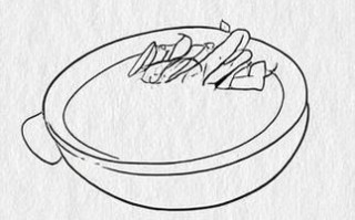 麻婆豆腐简笔画怎么画_麻婆豆腐图片简笔画步骤