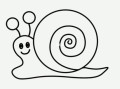 蜗牛图片大全大图卡通_如何画可爱蜗牛