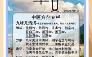 羌活胜湿汤方歌记忆口诀_功效与主治是什么