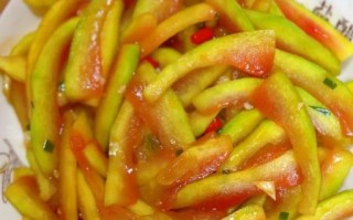 西瓜皮怎么做好吃_西瓜皮零食做法大全