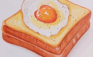 面包简笔画怎么画_面包涂色步骤