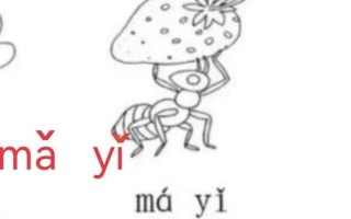 蚂蚁的拼音怎么写_蚂蚁拼音声调标注