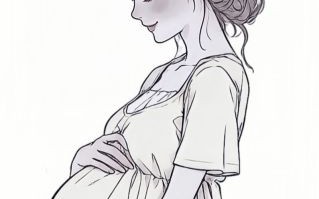 孕妇照片肚子图可爱画_怎么画简单又萌