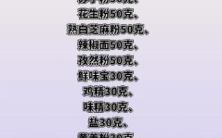 烧烤干料配方比例_烧烤撒料怎么调才香