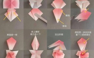 玫瑰花折纸步骤图解_怎么折出立体花瓣