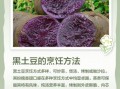 黑土豆的营养价值及功效与作用_黑土豆怎么吃最健康