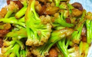 绿色花菜炒肉怎么炒好吃_绿色花菜炒肉的家常做法