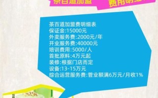 茶百道加盟费多少钱_茶百道官网加盟条件