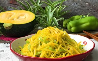 清炒南瓜丝怎么做_清炒南瓜丝的家常做法