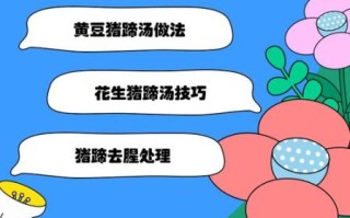 下奶猪蹄汤怎么做_猪蹄汤下奶做法